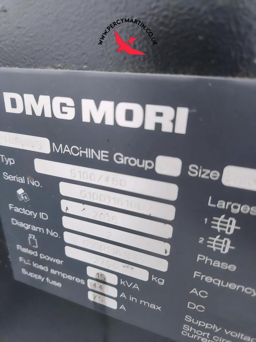 Wasino G100 480 CNC Lathes | 2018 | DMG MORI | Percy Martin