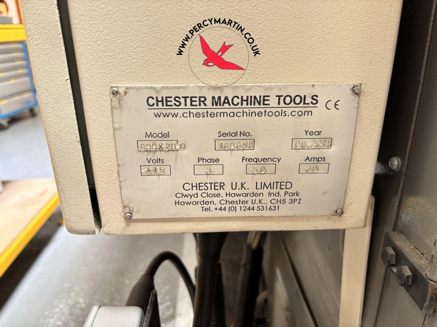 Commander 800 x 2000 Lathes | 2018 | Chester | Percy Martin